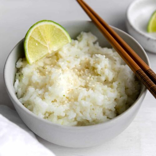 Sticky Coconut Lime Rice - The Hangry Chickpea
