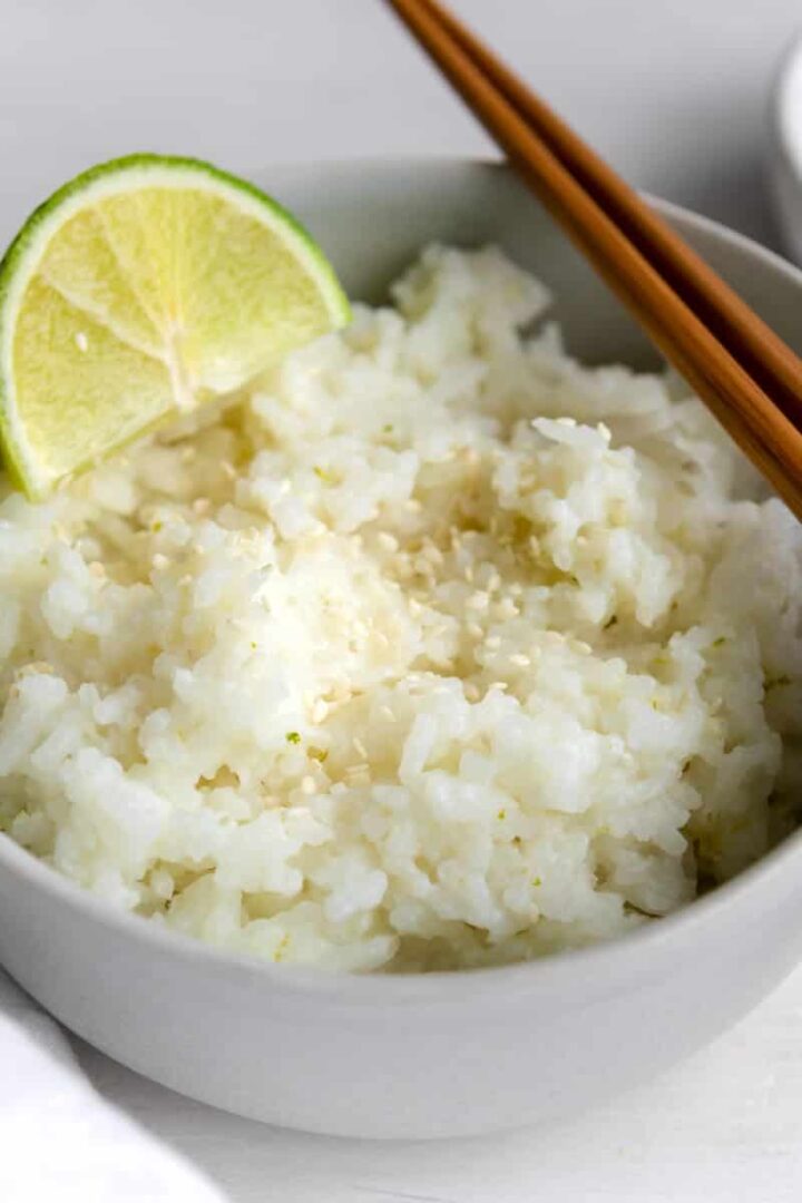Sticky Coconut Lime Rice - The Hangry Chickpea