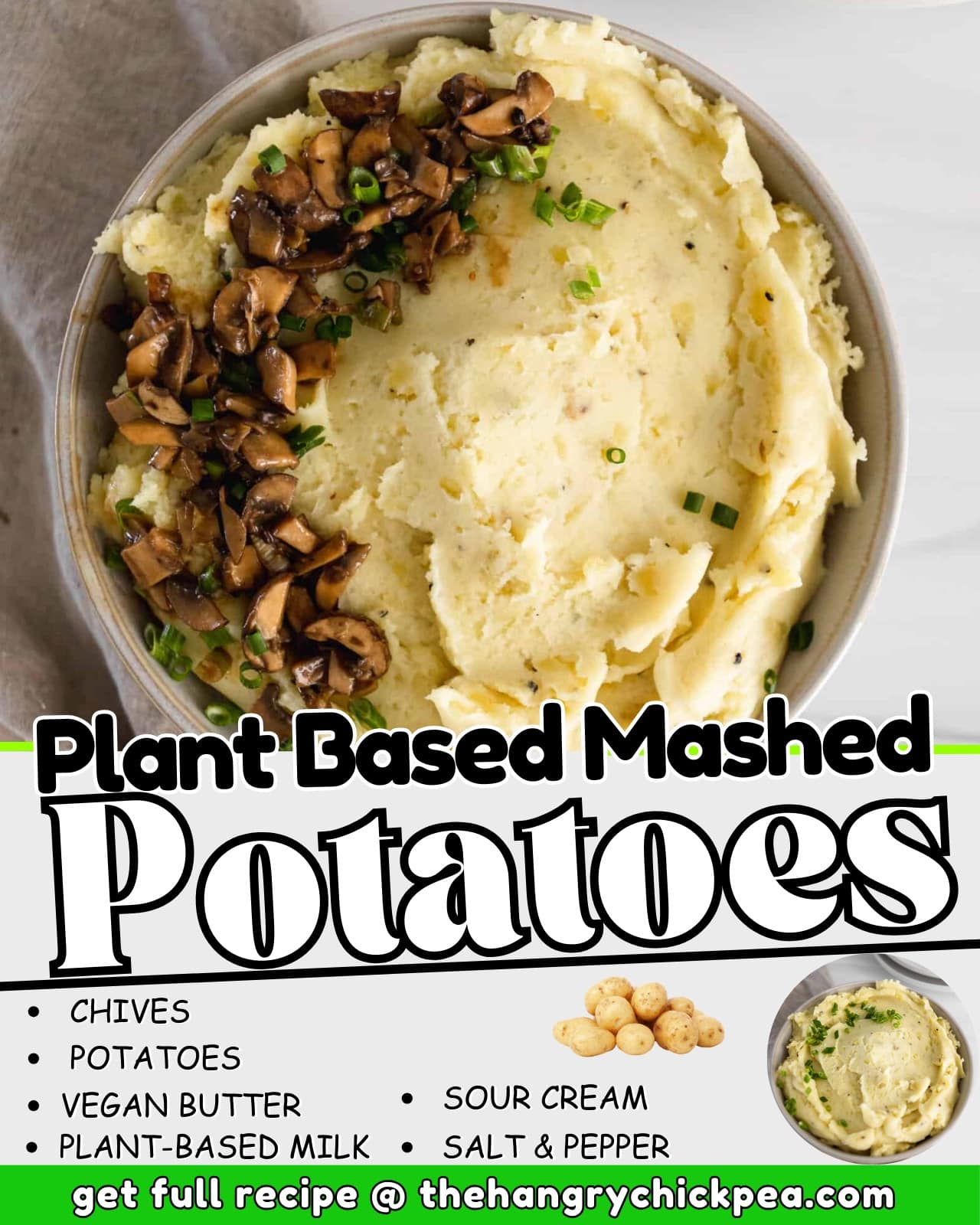 Plant Based Mashed Potatoes with Gravy - The Hangry Chickpea